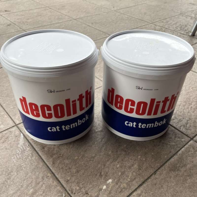 Jual Decolith Super White (sw) Ready Mix / Cat Tembok Interior Galon ...