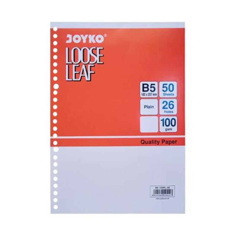 Jual Joyko Loose Leaf B5 Polos Kertas File [Isi 50] di Seller PRIMASAKTI ATK - Kendangsari, Kota ...