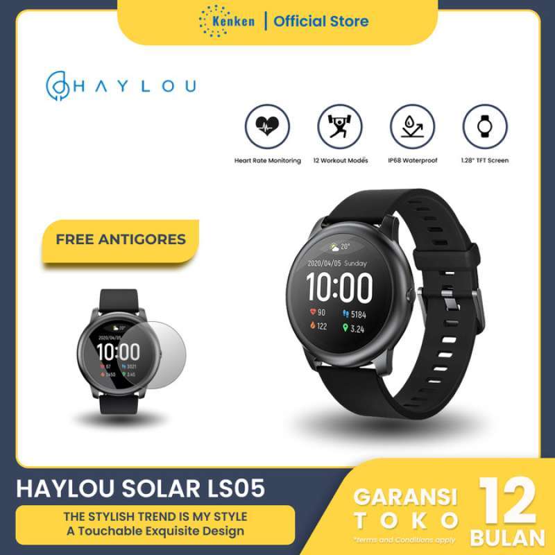 Jual Haylou Solar LS05 Smartwatch Heart Rate Monitoring Original di ...