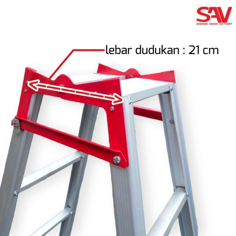 Promo Tangga Lipat Aluminium Ukuran 2 Meter Bisa Jd 4 Meter ( Dua ...