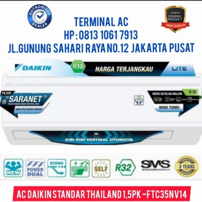 Jual Ac 1,5 Pk Ftc 35 Nv14 Standar Thailand Di Seller Thunder Store - Duri Kepa, Kota Jakarta ...