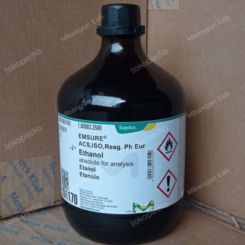 Promo Ethanol 100% / Ethanol Absolute Merck 2.5L Repack 100Ml Diskon 17% di Seller PALANG MERAH ...