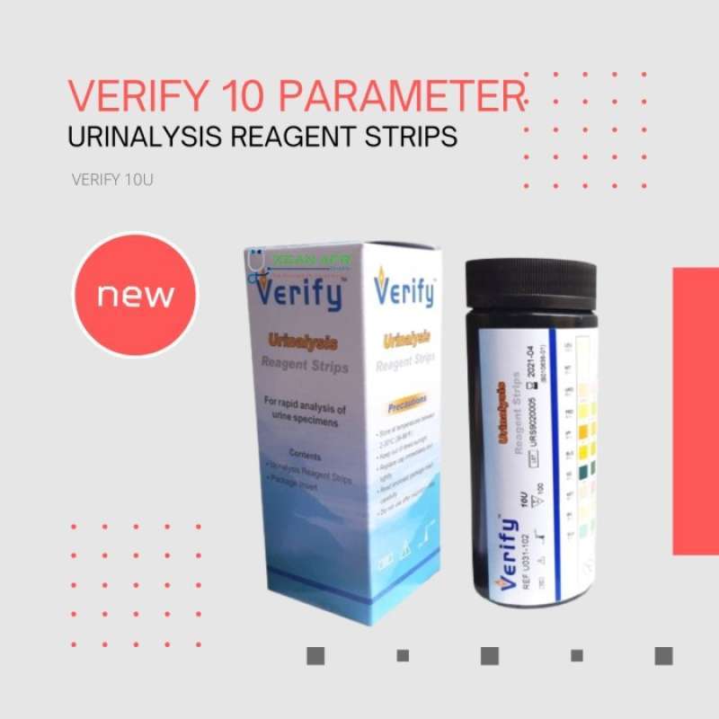 Promo Verify Urinalysis - Reagent Strips - 10 Parameter - Tes Urine 10P ...