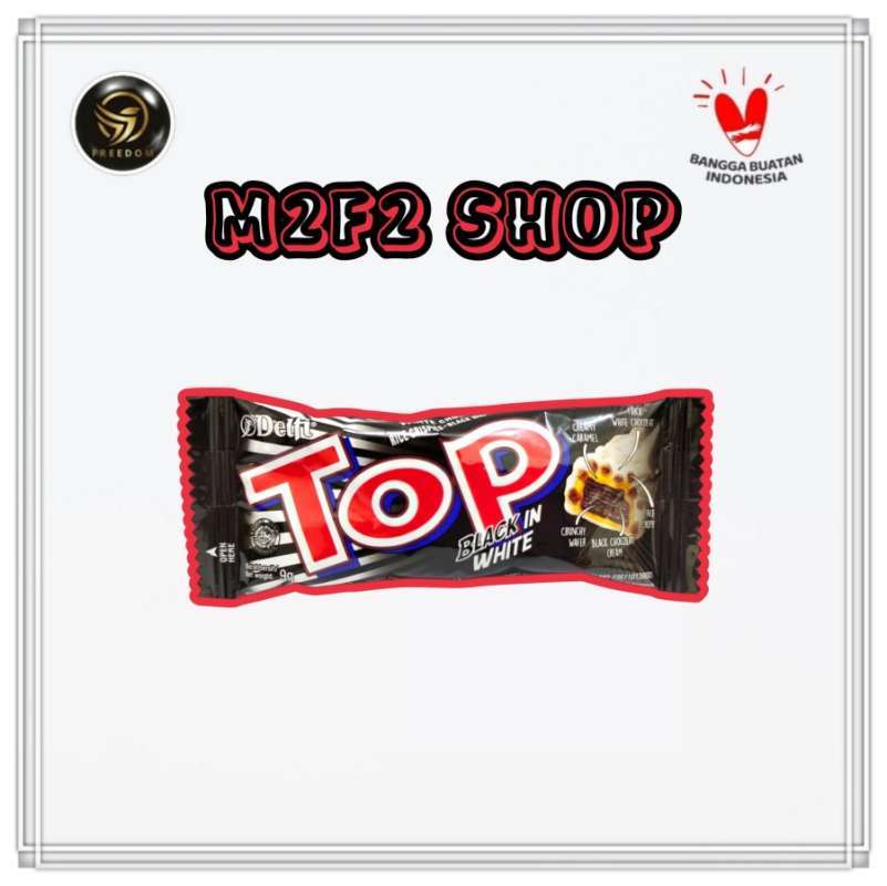Jual Delfi Wafer Top Black In White | Cokelat Susu - 9 Gr (kemasan 6 ...