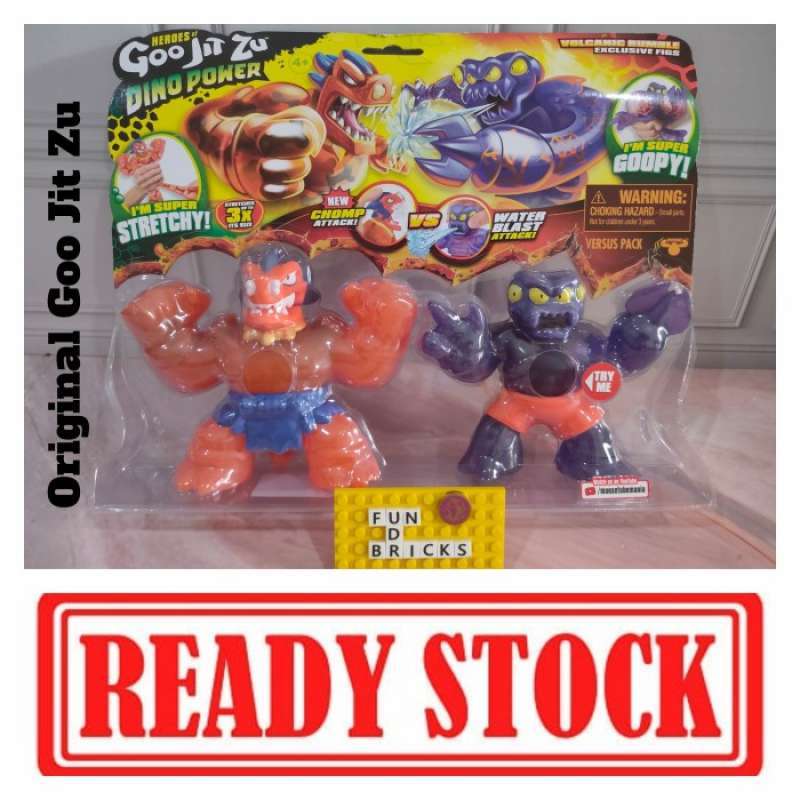 Promo Goo Jit Zu Dino Power Chomp Water Blast Redback Vs Blazagon ...