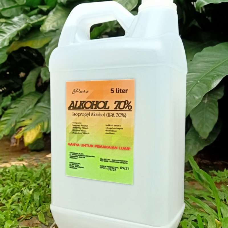 Promo isopropyl alcohol IPA 70% 5 Liter antiseptik Alkohol isopropil 70 ...