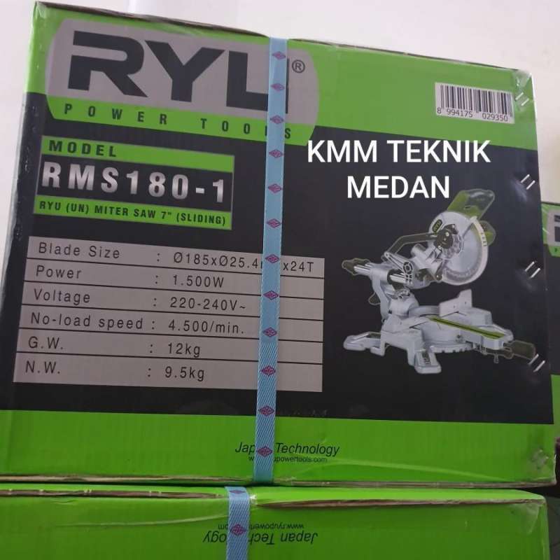 Jual RYU SLIDING MITERSAW 7 RMS180-1 RMS 180-1 MESIN POTONG ALUMINIUM KAYU di Seller KMM Teknik ...