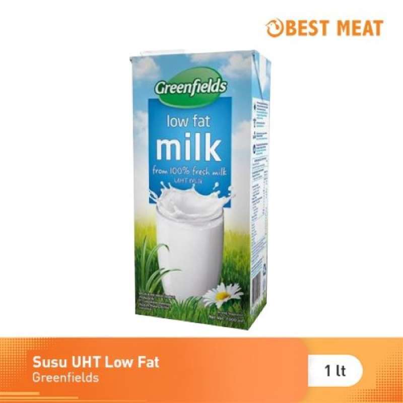 Jual Susu Greenfields Uht Low Fat Rendah Lemak 1000 Ml 1 Liter Di