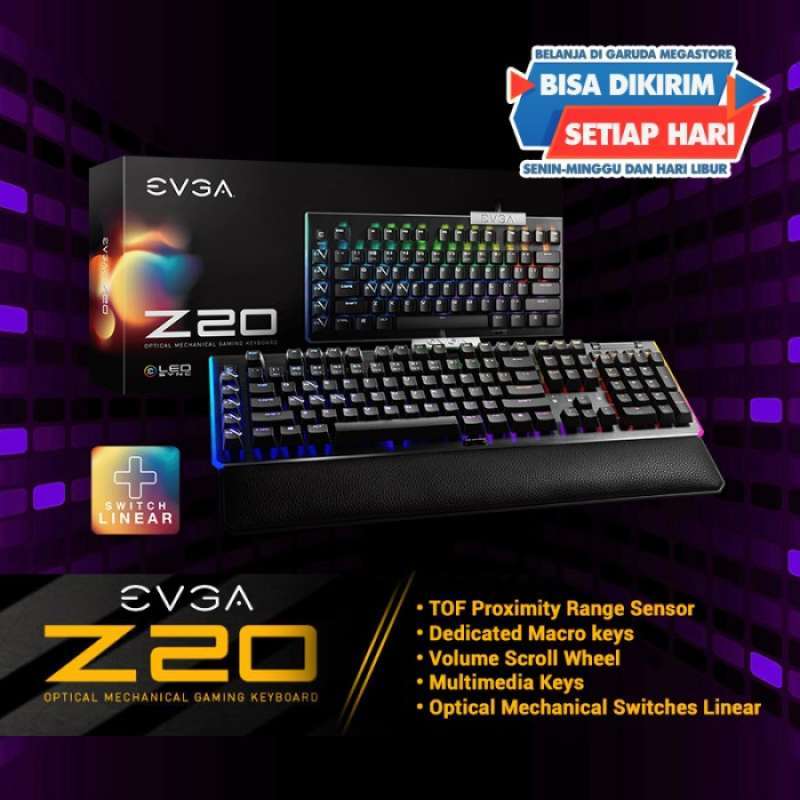 Promo EVGA Mechanical Gaming Keyboard Z20 Swappable Key Switch Diskon ...