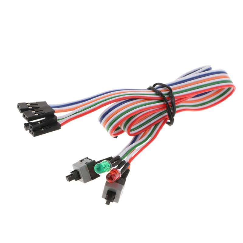 Promo 3in1 PC Desktop Case ATX Reset Off/On Switch Cable HDD Power LED ...
