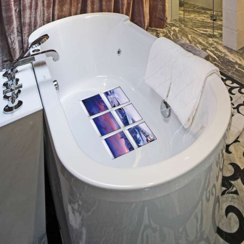 Jual 3d Self-adhesive Bathtub Stickers Shower Tub Tattoos Decals ...