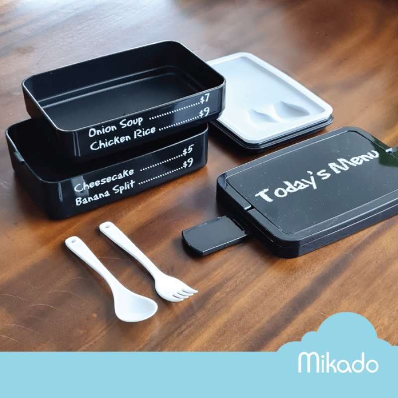 Promo Mikado Digital Clock Lunch Box Kotak Makan - Hitam Diskon 50% di ...