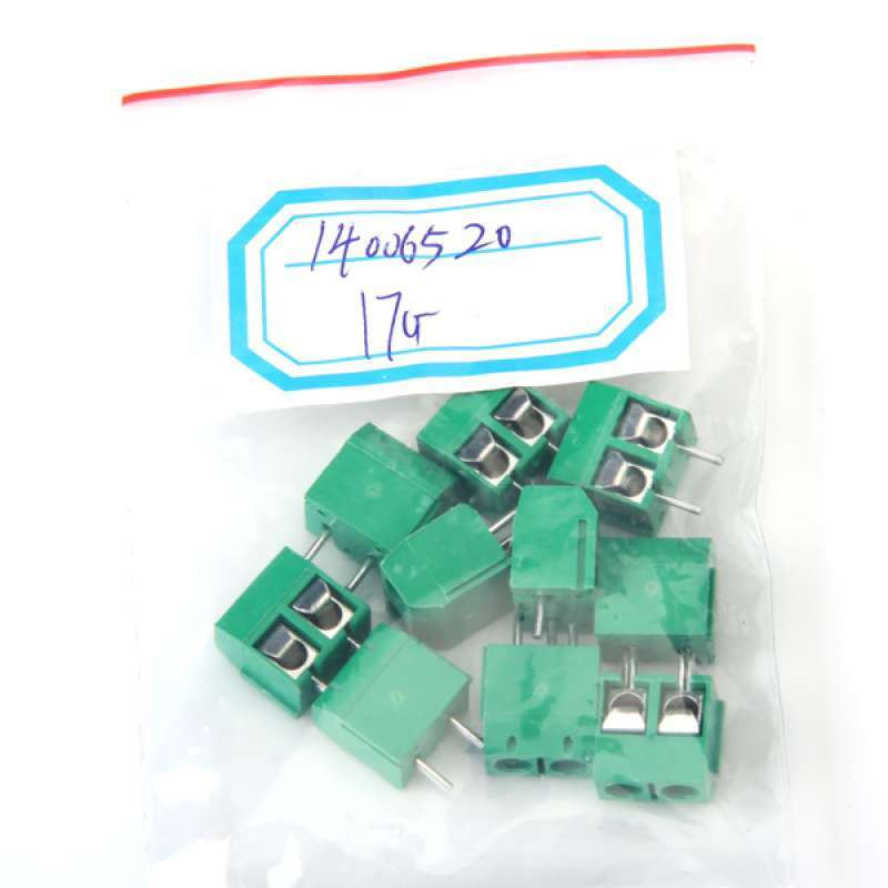 Jual 2-Pin PCB Mount Terminal Block Connector 5.08mm Pitch di Seller ...