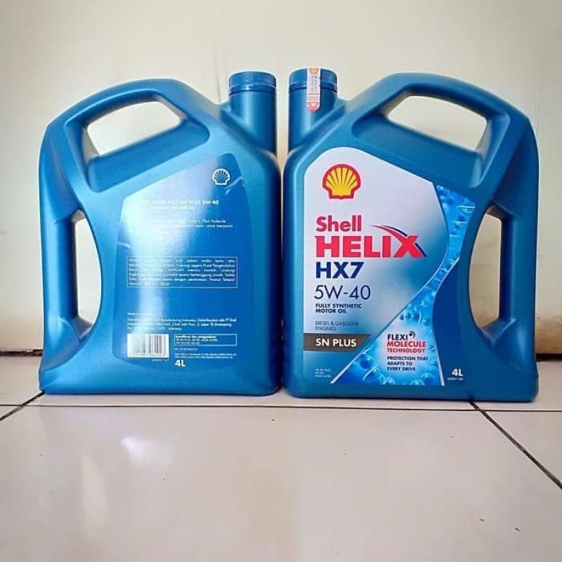 Promo Oli Shell Helix Hx7 Sae 5W-40 Sn Plus Fully Synthetic Isi 4 Liter ...