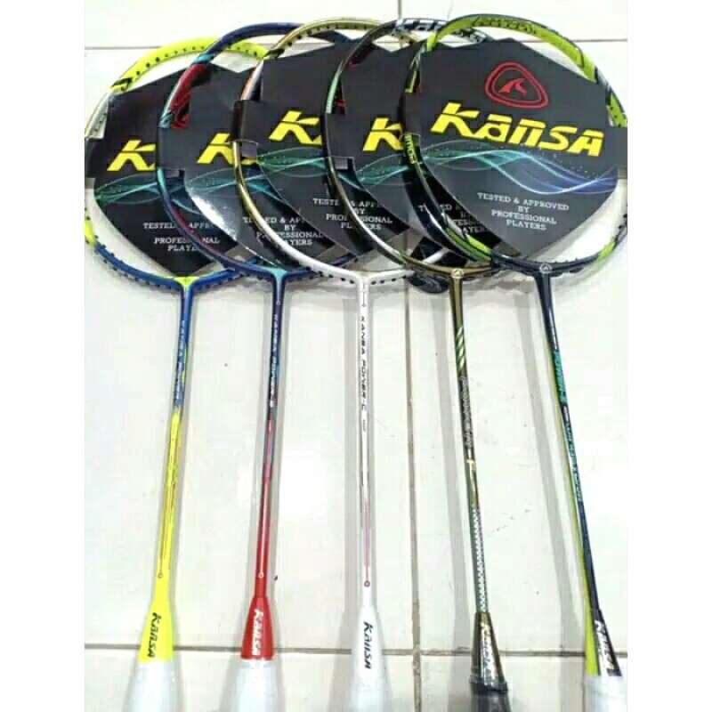 Jual Raket Badminton Raket Kansa Original 35 Lbs Free Grip Harga Miring ...
