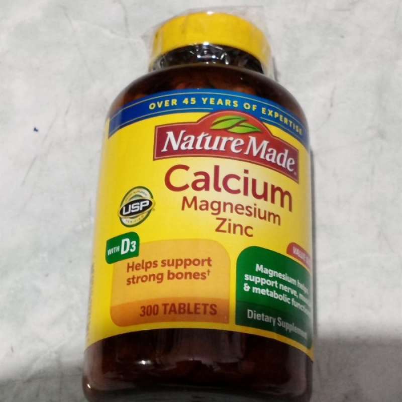 Promo nature made calcium magnesium zinc 300 tablets Diskon 23% di ...