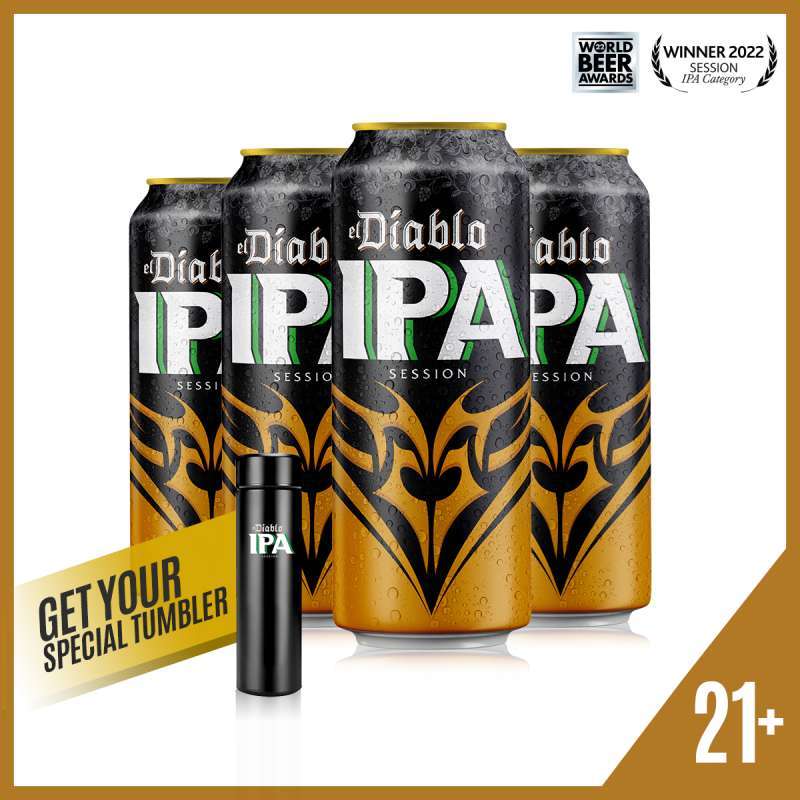 Jual Diablo Ipa Can - India Pale Ale [500 Ml / 12 Kaleng] + Thumbler Di ...