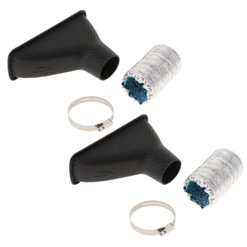 Promo 2 Sets Car Modified Front Bumper Air Intake Turbine Inlet Pipe ...