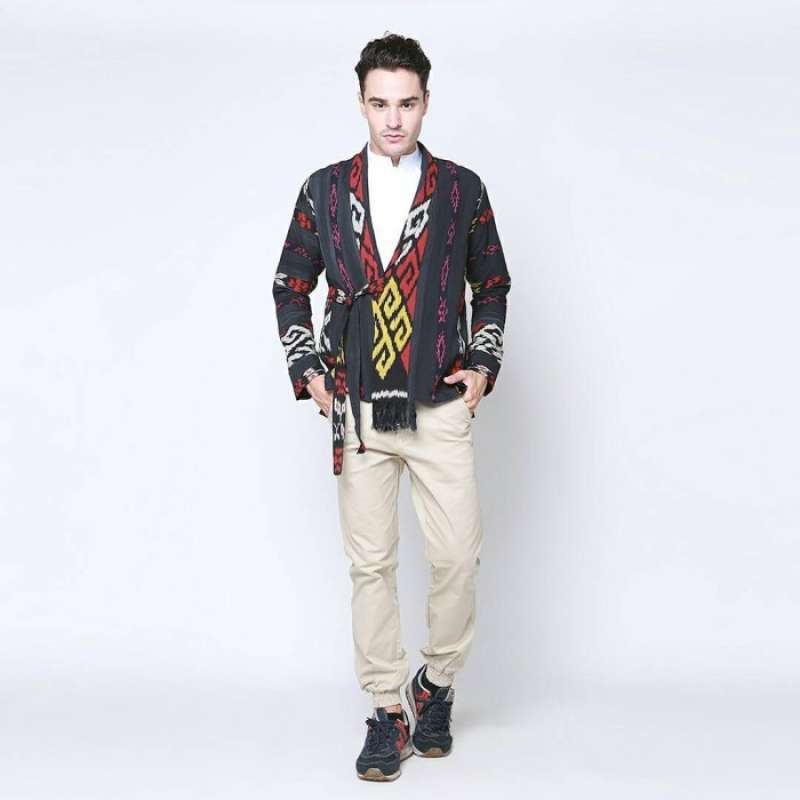 Promo Outfit Tenun - Kimono Tenun Etnik - Vest Tenun Pria Etnik - Kode ...