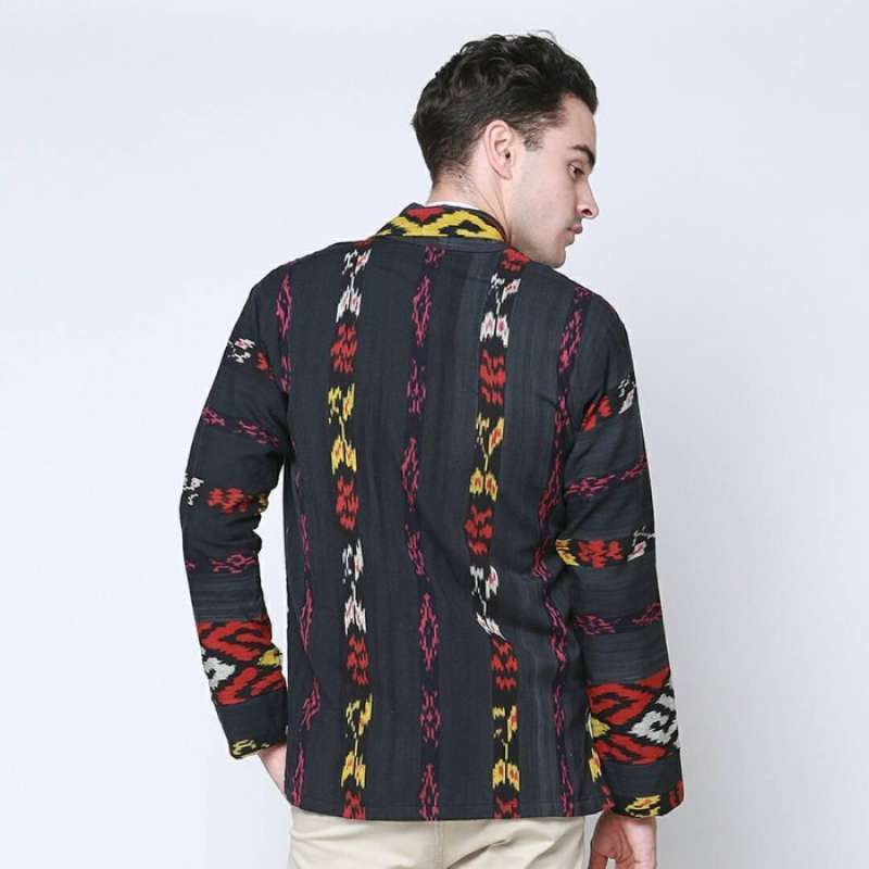 Promo Outfit Tenun - Kimono Tenun Etnik - Vest Tenun Pria Etnik - Kode ...