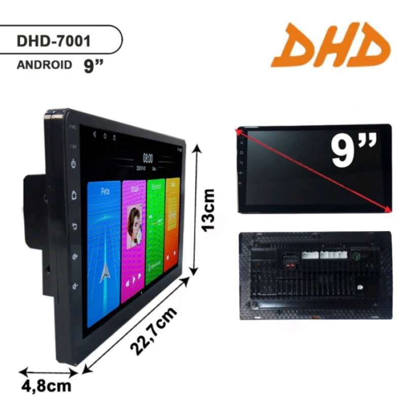 Jual Stok Terbatas 2 Din Head Unit Android 9 Inch Dhd 7001 Double Din ...