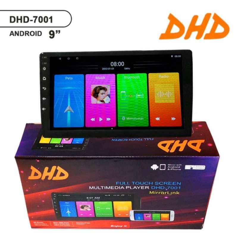 Jual Stok Terbatas 2 Din Head Unit Android 9 Inch Dhd 7001 Double Din ...