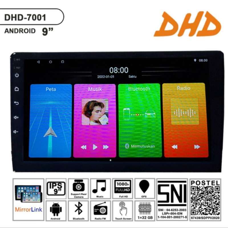 Jual Stok Terbatas 2 Din Head Unit Android 9 Inch Dhd 7001 Double Din ...