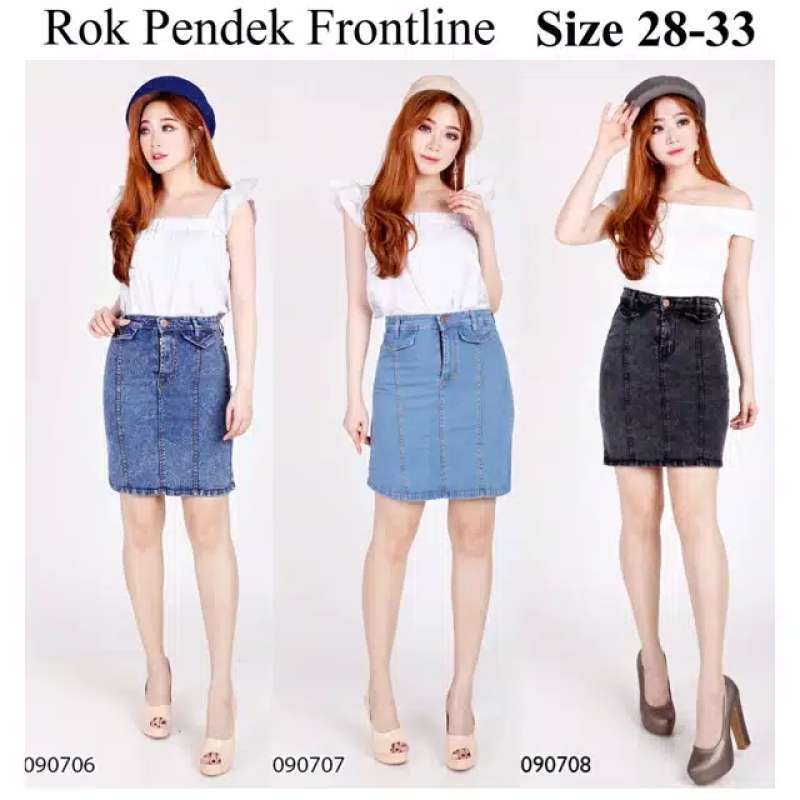 Promo [SIZE 28-33] [3 WARNA] Rok Kerja Wanita Rok Pendek Kantor Wanita ...