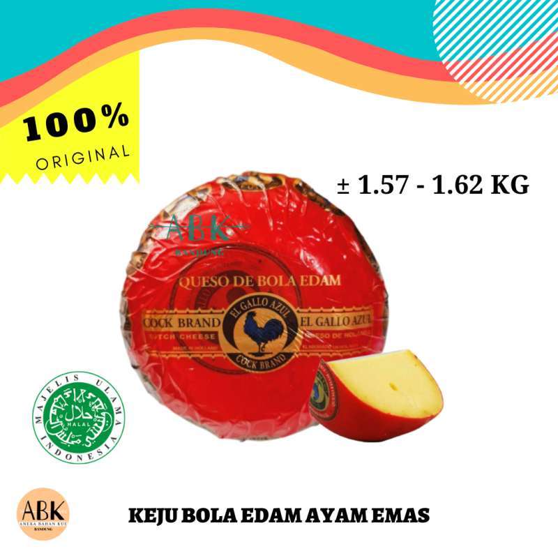 Jual Keju Bola Edam Ayam Emas 1.68 Kg Di Seller Aneka Bahan Kue Bandung ...