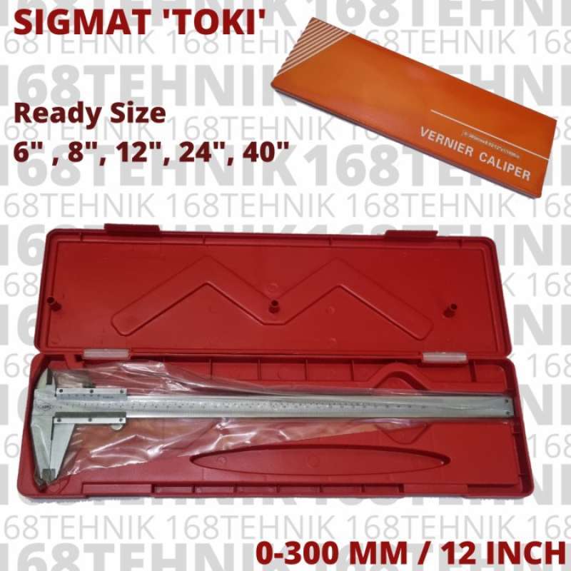 Promo SIGMAT 12 INCH / JANGKA SORONG 300MM TOKI JAPAN / VERNIER CALIPER 12 Diskon 23% di Seller ...