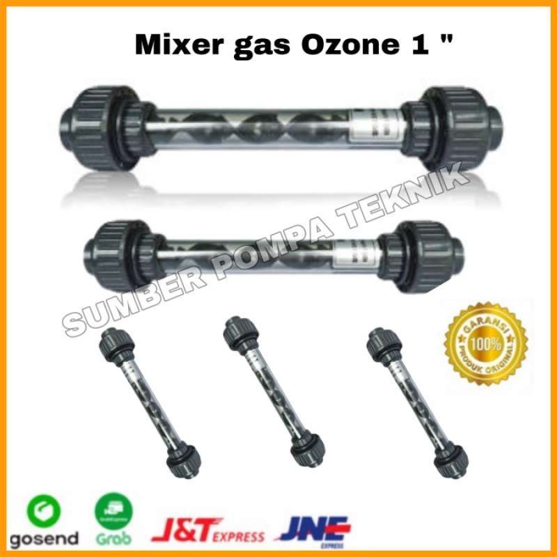 Jual Mixer Gas Ozone Air Upvc Static Mixer Clear Transparan 1 Inchi Di ...
