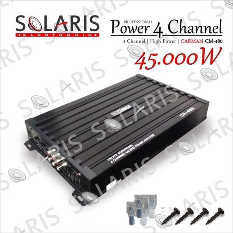Jual Stok Terbatas Power Mobil 4 Channel Amplifier 25000 Watts Carman Ca-480 Eksklusif di Seller ...