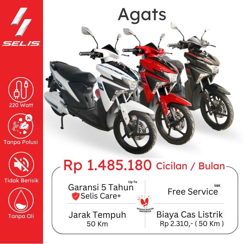 Jual Selis - Sepeda Motor Listrik Agats Motor Elektrik - Otr Tangerang ...