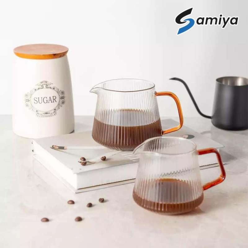 Promo COFFEE SERVER V60 VERTICAL GRAIN 500ML / TEKO KOPI KACA AESTHETIC - LSSHOP Diskon 50% di ...