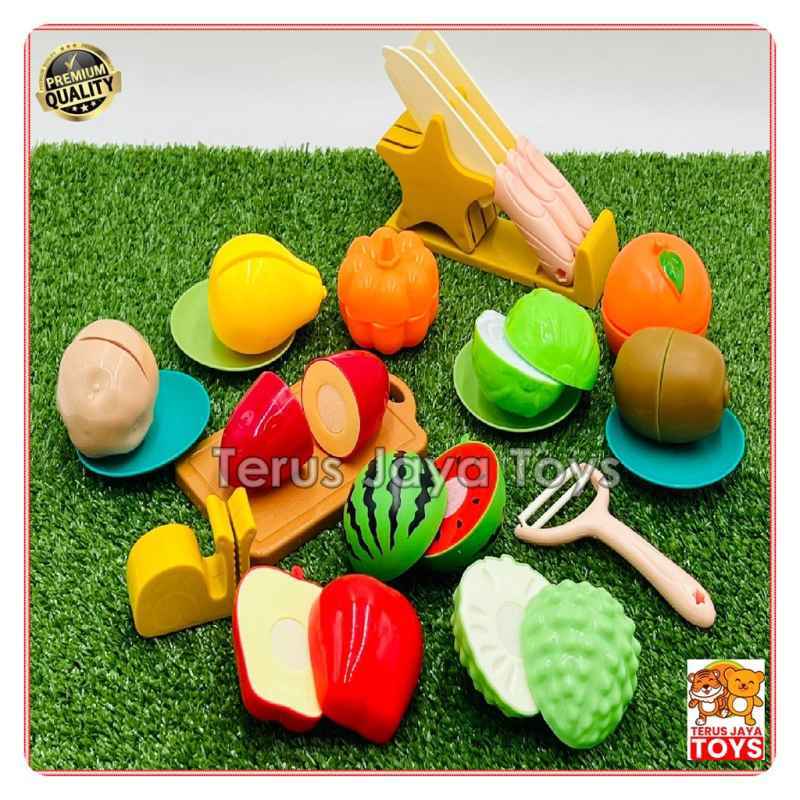 Jual New Mainan Anak Buah buahan potong - Slash Fruit Set Edukasi di ...