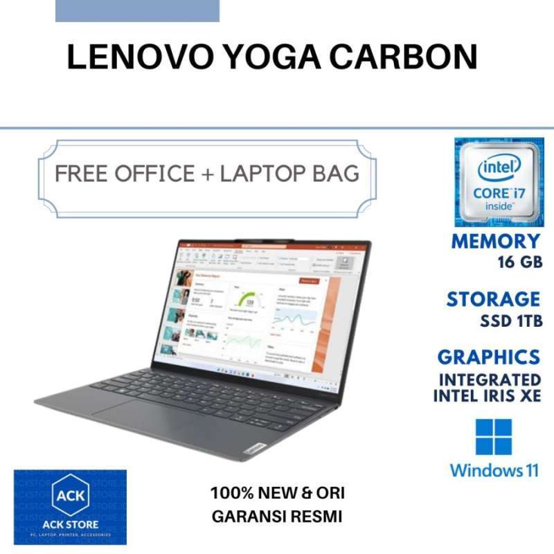 Jual Lenovo Yoga Slim Carbon Id I P Gb Ssd Tb Win Ohs In Di Seller Ack Store