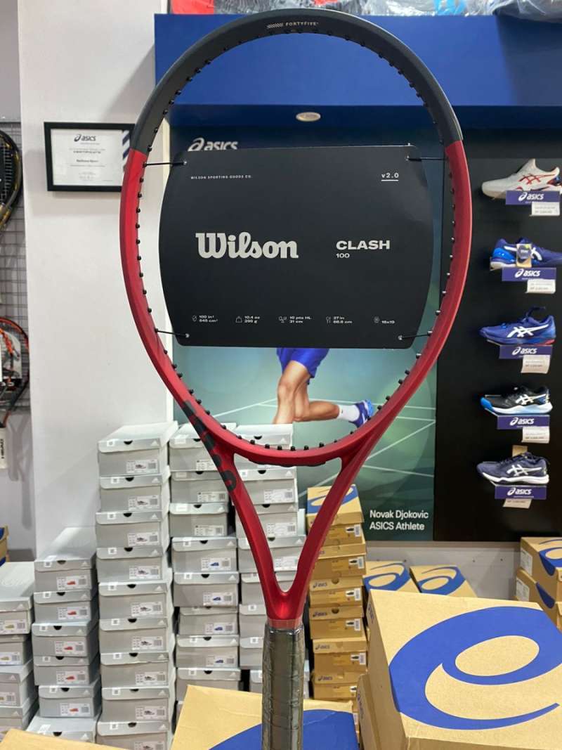 Jual Raket Tenis Wilson Clash 100 V2.0 Black/Red [295 G / 100 Inc] di ...