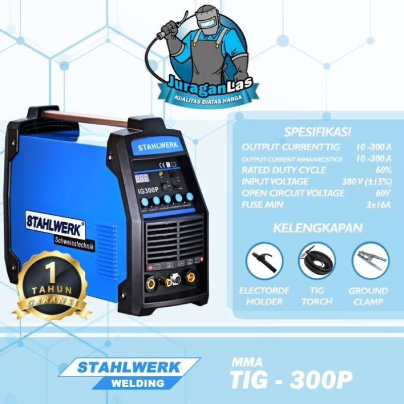 Promo Stahlwerk TIG-300P Mesin Las Argon DC TIG Pulse 300A Diskon 23% di Seller Berkah Mulia ...