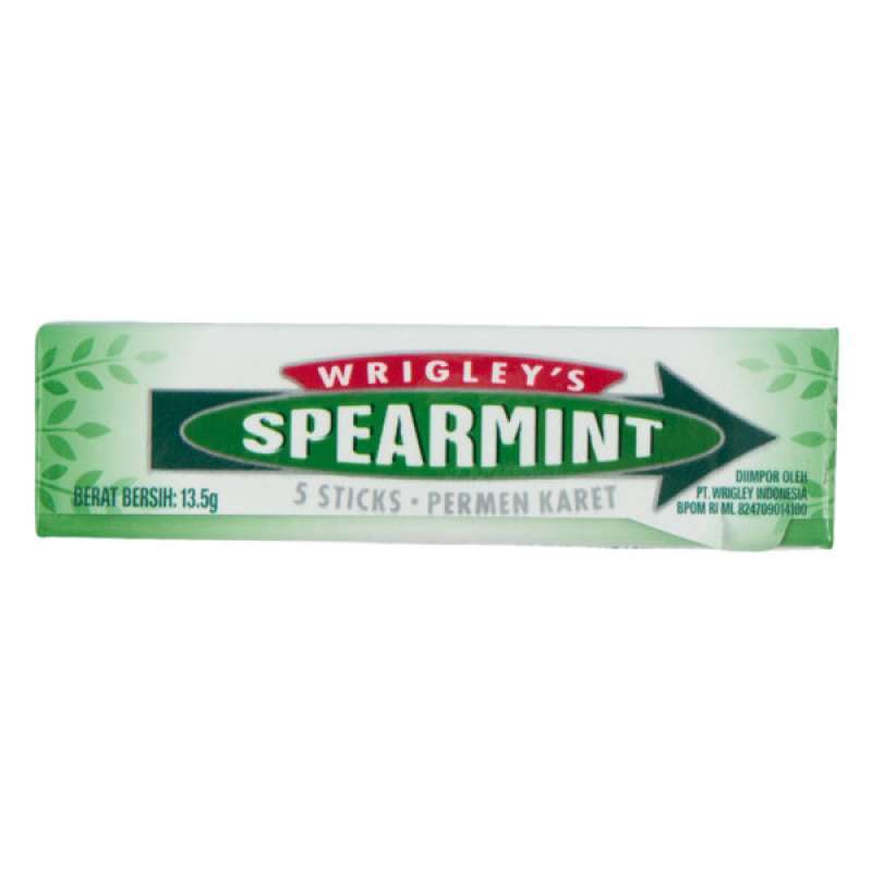 Jual Wrigley's Doublemint Spearmint Chewing Gum Candy - Wrigleys Permen ...
