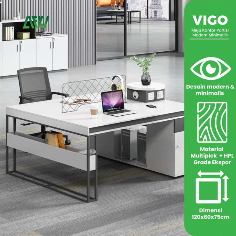 Jual Vigo Workstation Workdesk Office Meja Kantor Partisi Modern ...