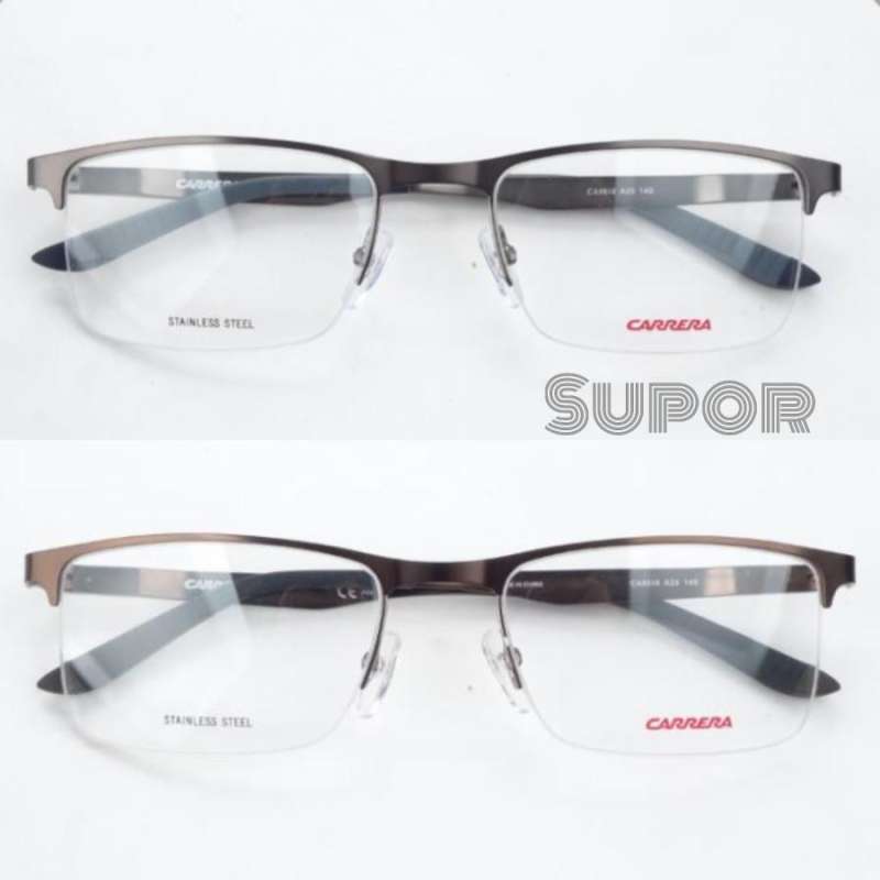 Jual Carrera Hf Half Frame Kacamata Pria Minus Progresif Cowok ...