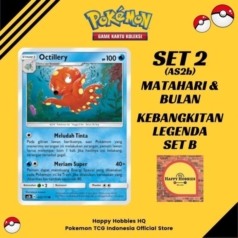 Jual Pokemon Tcg Indonesia As2b 032/171 Octillery U Di Seller Happy Hobbies Hq - Jemur Wonosari ...