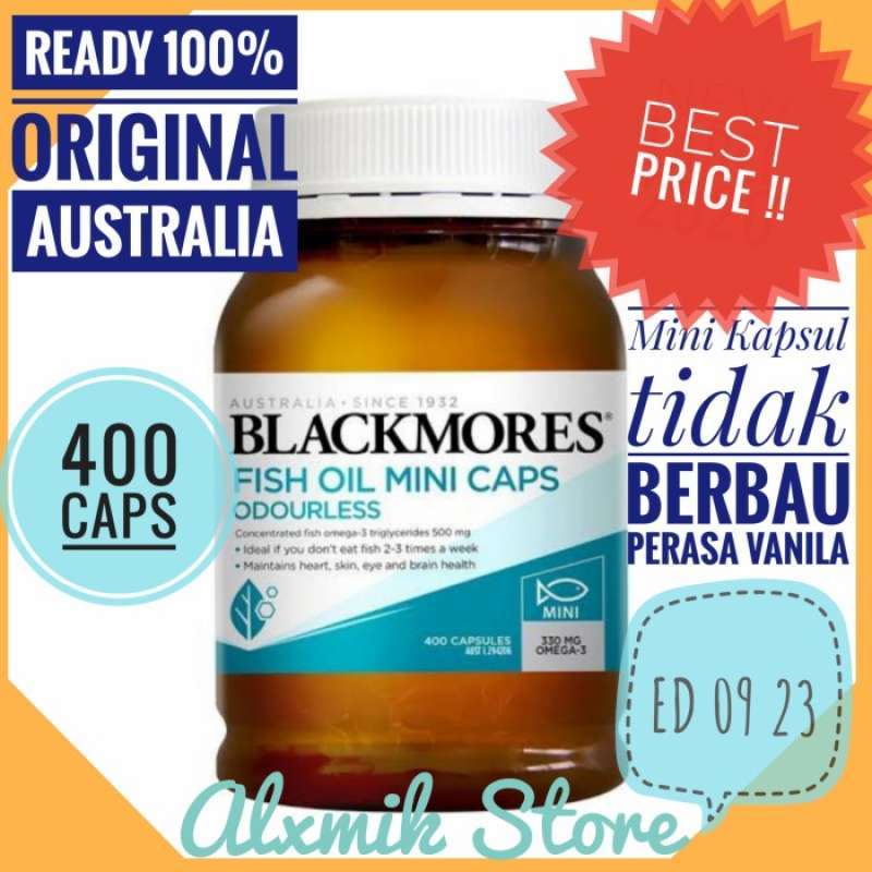 Jual Blackmores Fish Oil 1000 Mini Capsules Odourless 400 Fish Oil Mini ... Jual Blackmores Fish Oil 1000 Mini Capsules Odourless 400 Fish Oil Mini ...