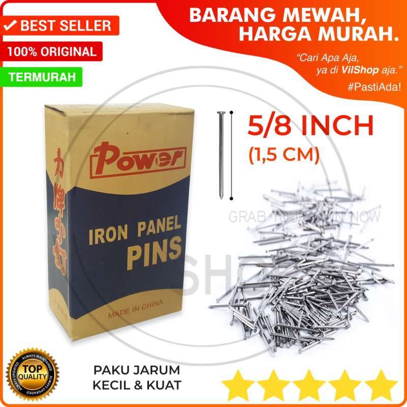 Jual Paku Jarum / Paku Kecil 5/8 1,5 Cm Kotak 350 Gram / Paku Kayu ...
