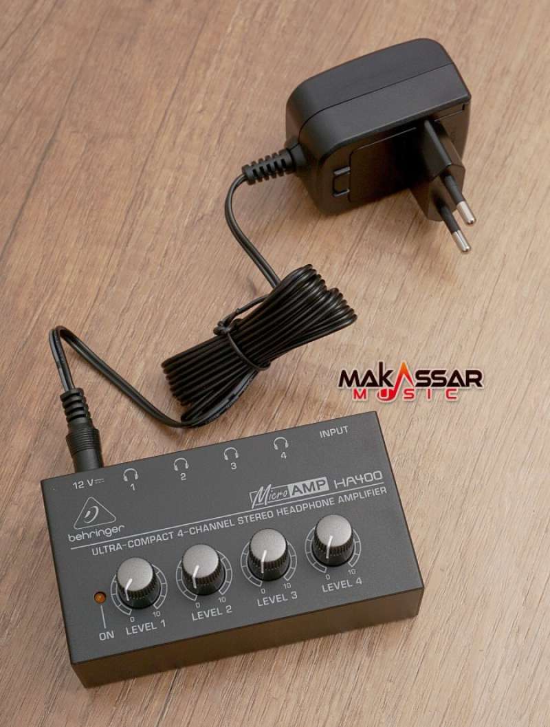 Promo Behringer Ha400 Microamp 4-Channel Out Headphone Amplifier Diskon ...
