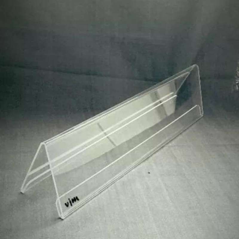 Promo Papan Nama Meja 7x30 Cm Akrilik 2 Sisi Acrylic Name Plate Tag ...