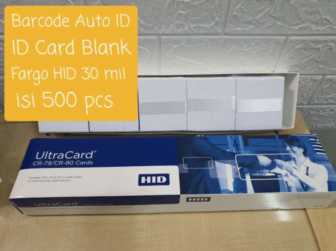 Jual Kartu Pvc Blank Id Card Ultracard Hid Noco Cr 80 Isi 500 Pcs Di ...