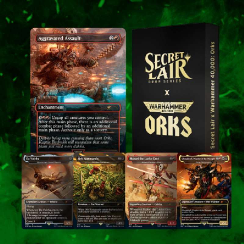 Jual Mtg Secret Lair X Warhammer 40,000: Orks Di Seller Monopolis Board ...