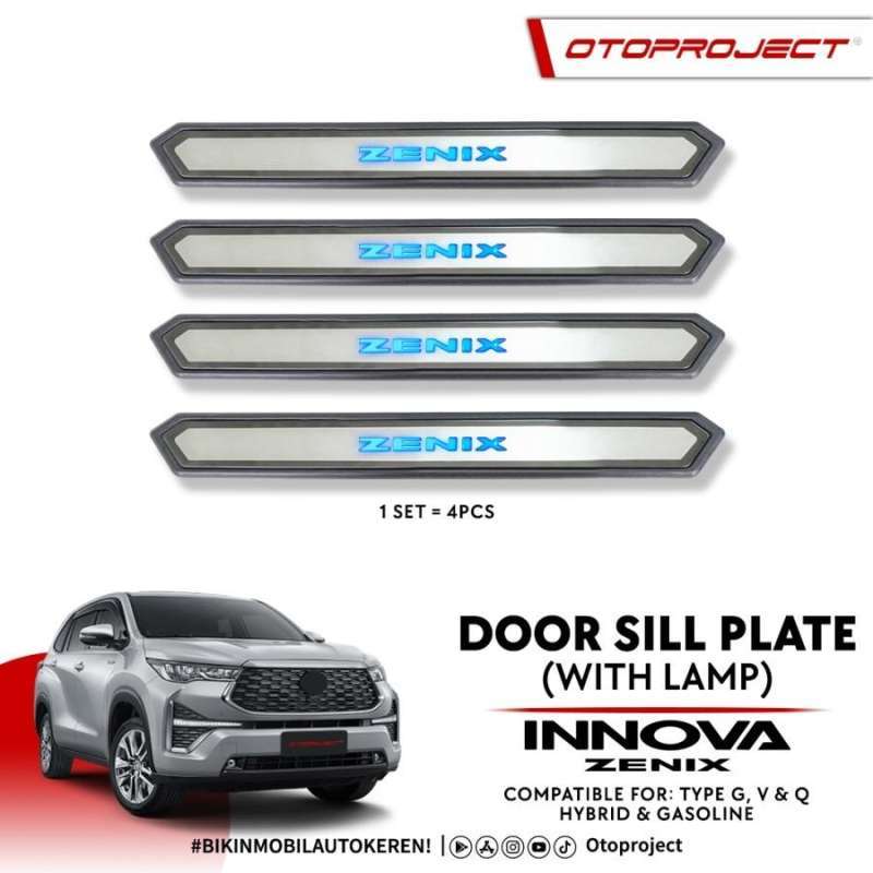 Jual Otoproject Sillplate Pintu Innova zenix 2022 2023 Door Sill Plate ...