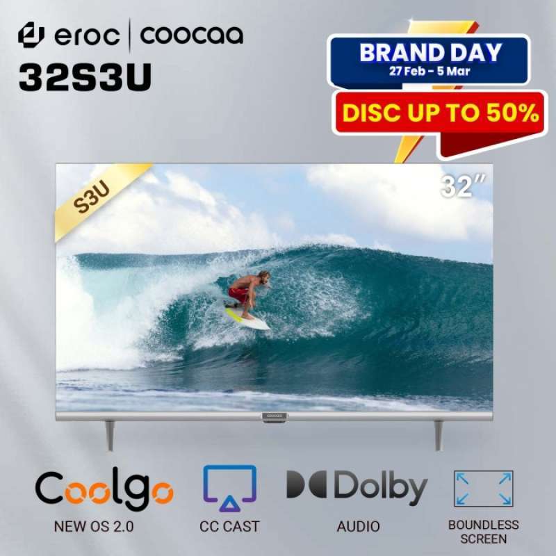 Promo Coocaa 32 Inch Digital Smart Tv (Model : Coocaa 32S3U) Diskon 4% ...